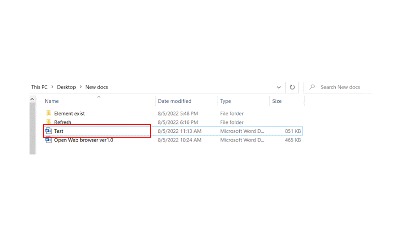 Rename File | Robility Docs